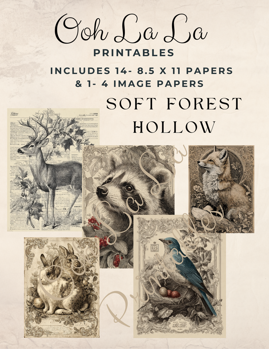 Soft Forest Hollow- Ooh La La Printables – The Ooh La La Shop